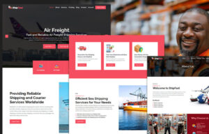 ShipFast - Shipping Company Website | Template Selar